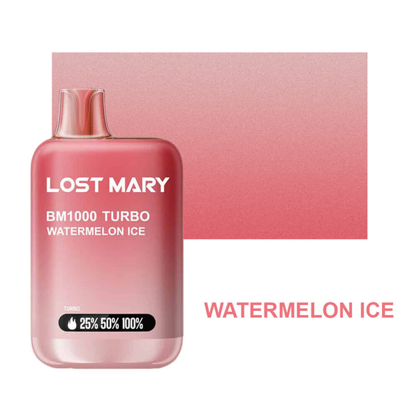 Lost Mary BM1000 Turbo Watermelon Ice – 1000 potahů - elfbarscz